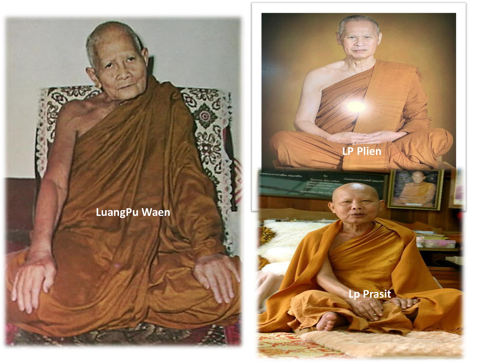 Luang Pu Waen - Lp Plien- Lp Prasit 3 Alahan lừng lẫy của Chiang Mai ...